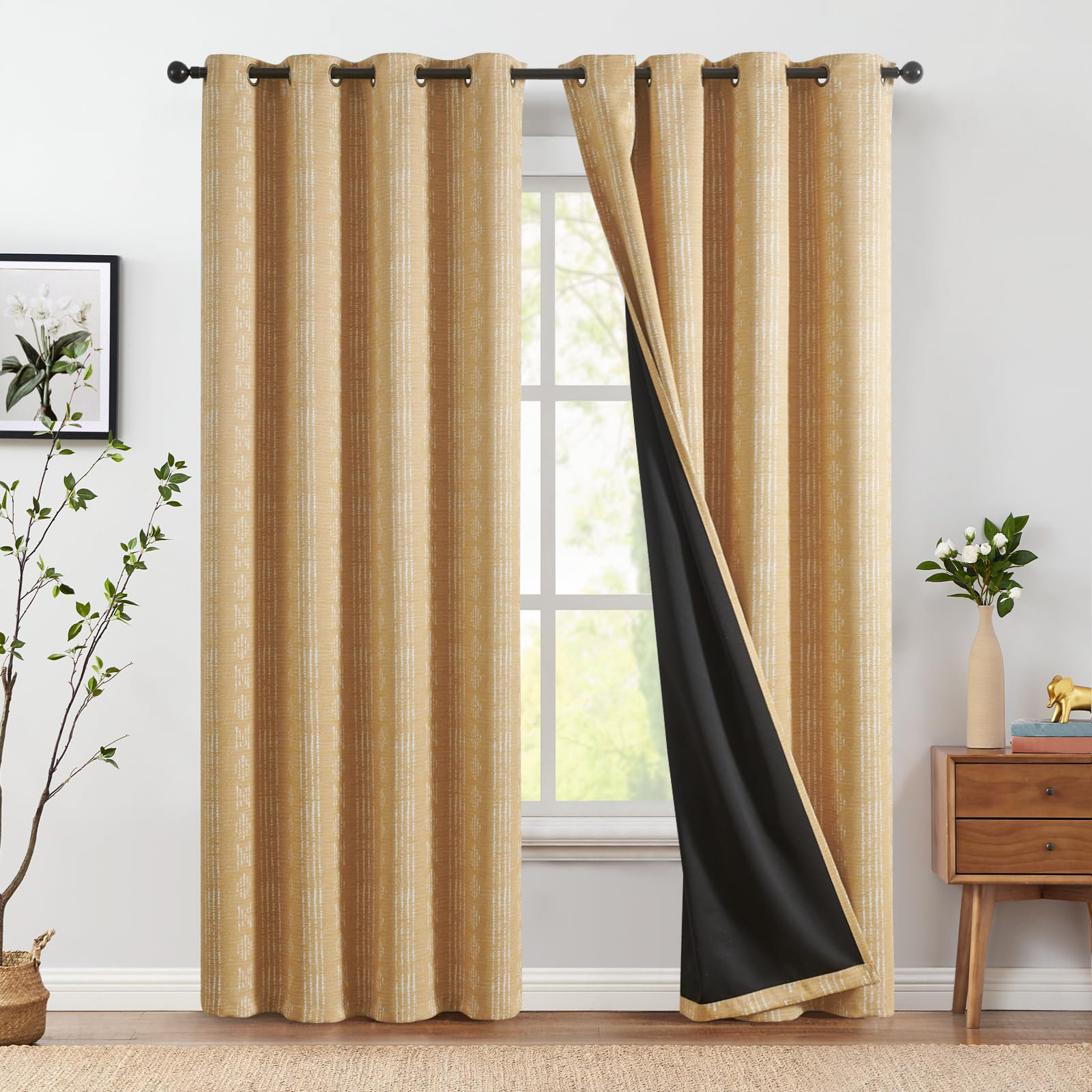 Dakota Fields 84 Inches Long Thermal Insulated Window Drapes | Wayfair