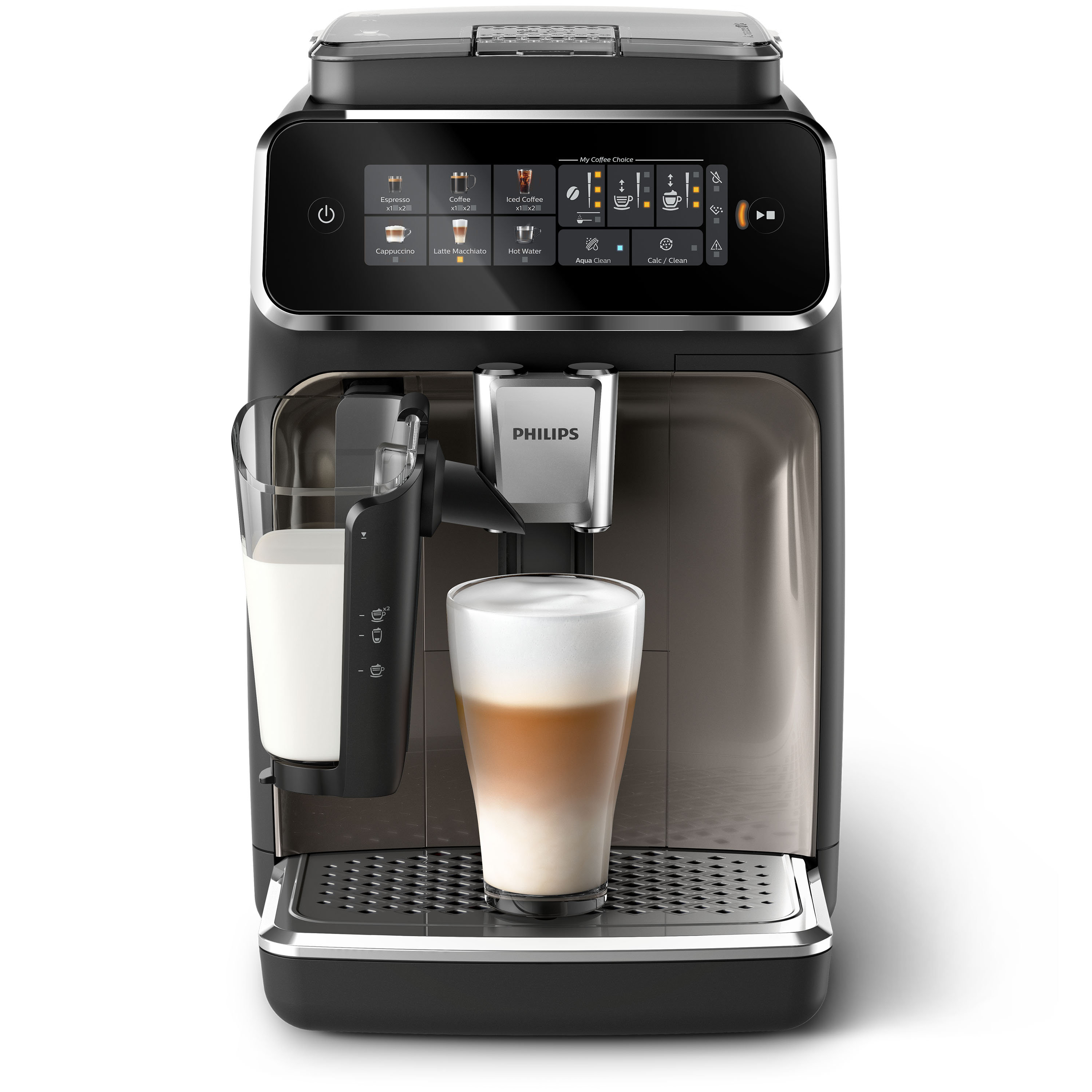 Philips 3300 Automatic Espresso and Coffee Machine with LatteGo Milk ...