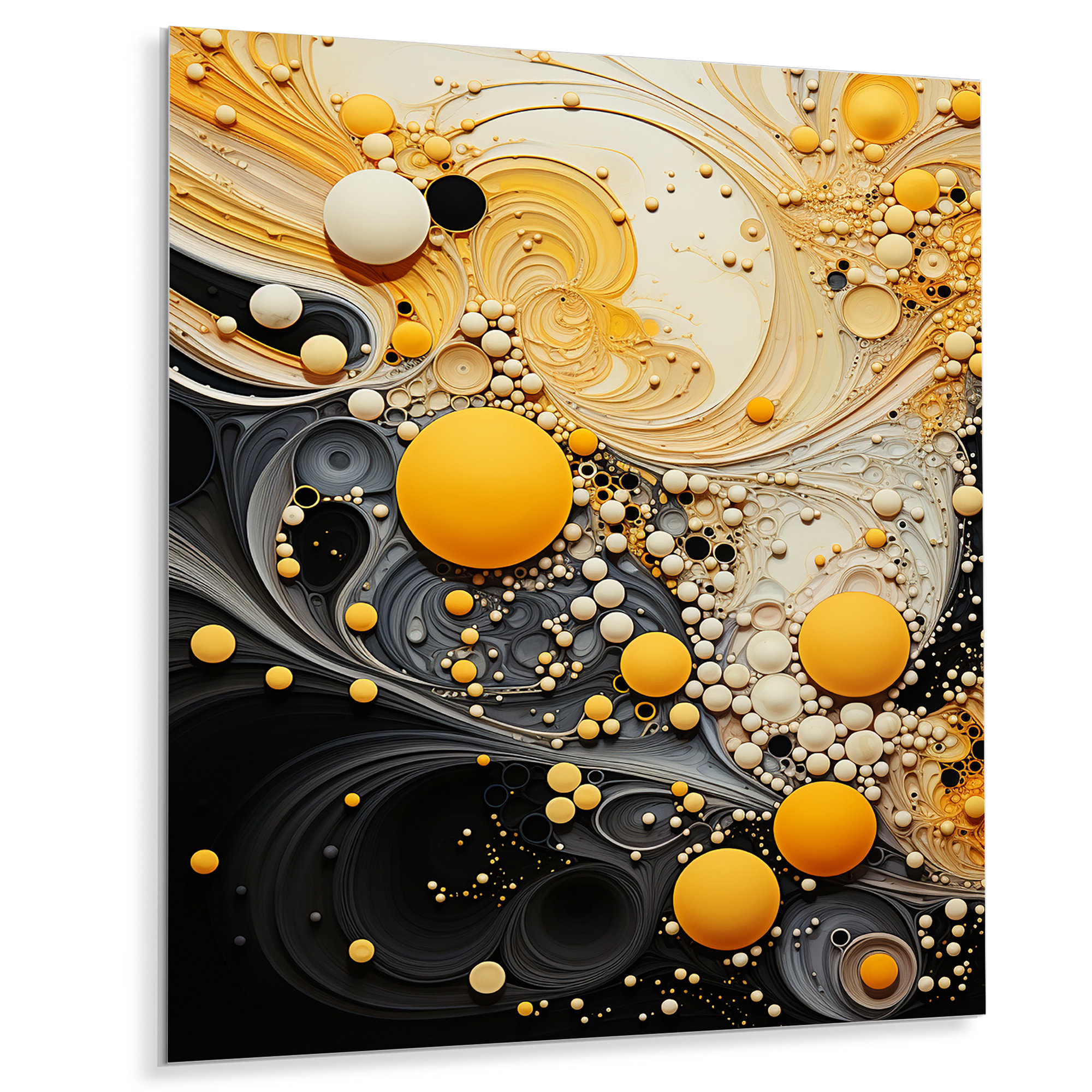 August Grove Hardedge Fractal Symphony II - Hard Edge Painting Metal ...