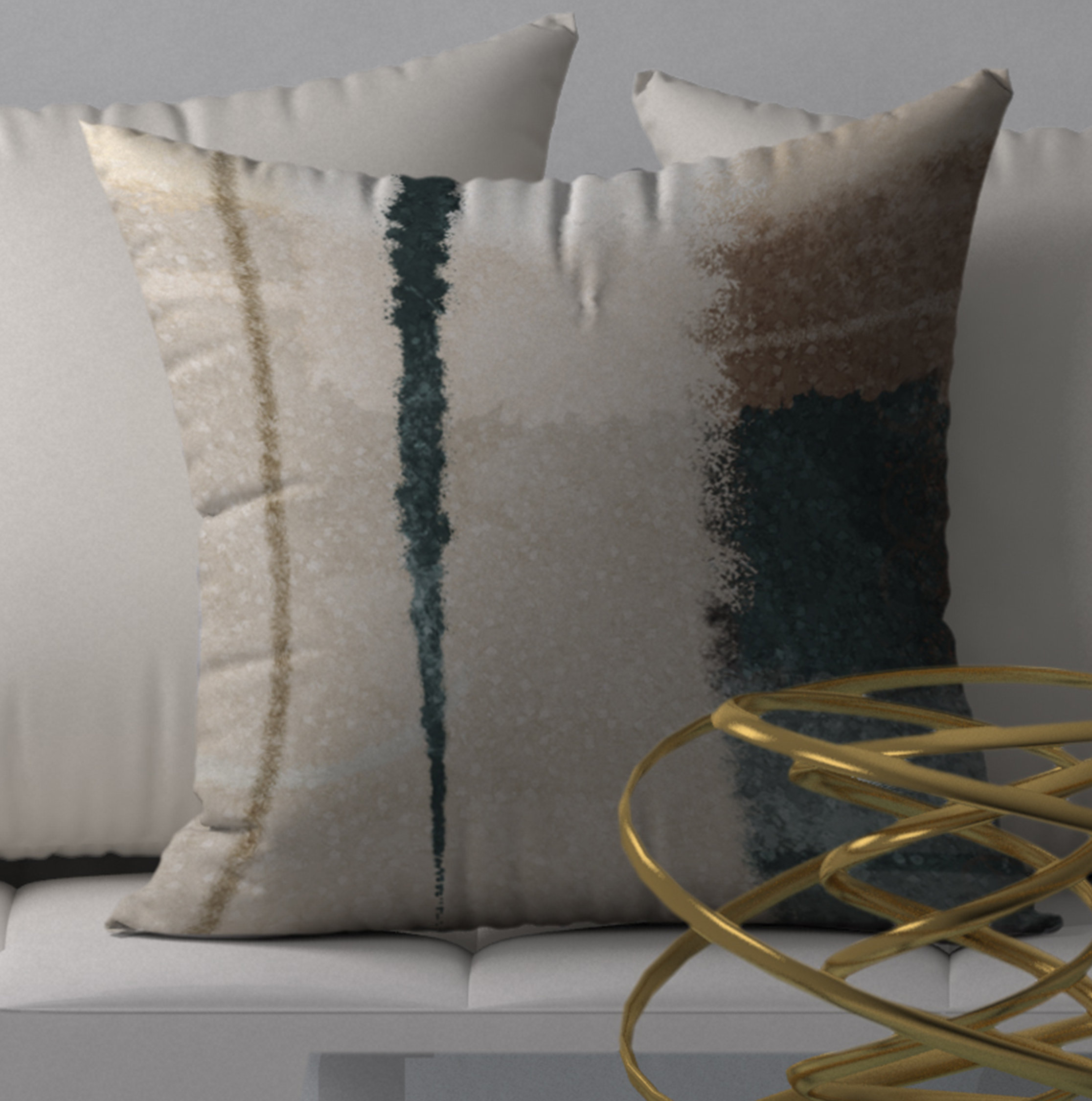 LeRoi Products Abstract Reversible Throw Pillow | Wayfair