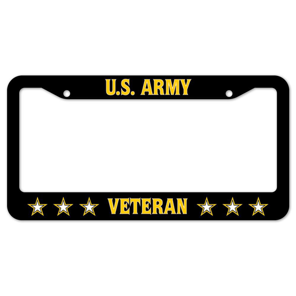 Signmission U.S. Army Veteran Plastic Licence Plate Frame, Licence Tag ...