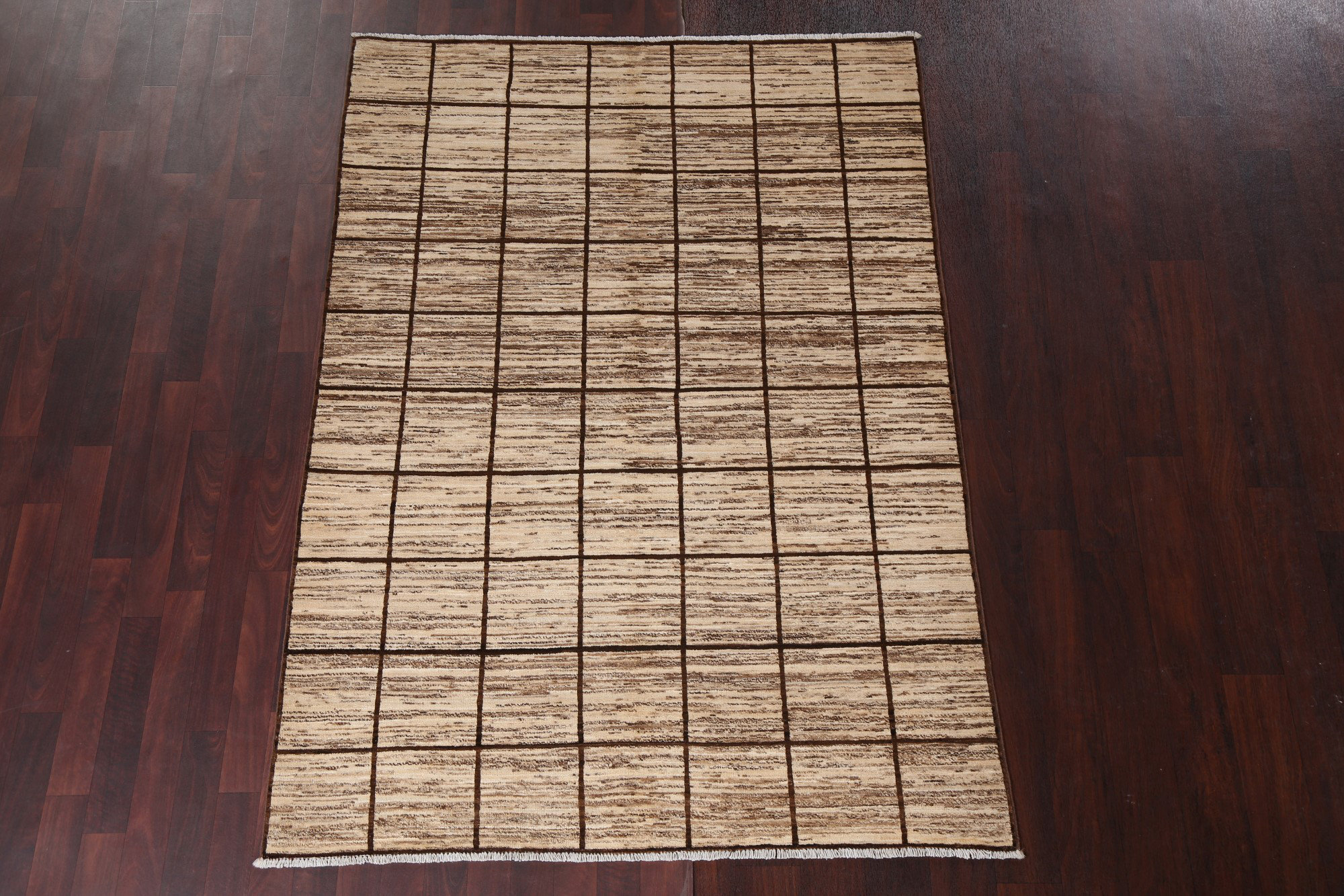 Isabelline Earth-Tone Gabbeh Area Rug 5x7 | Wayfair
