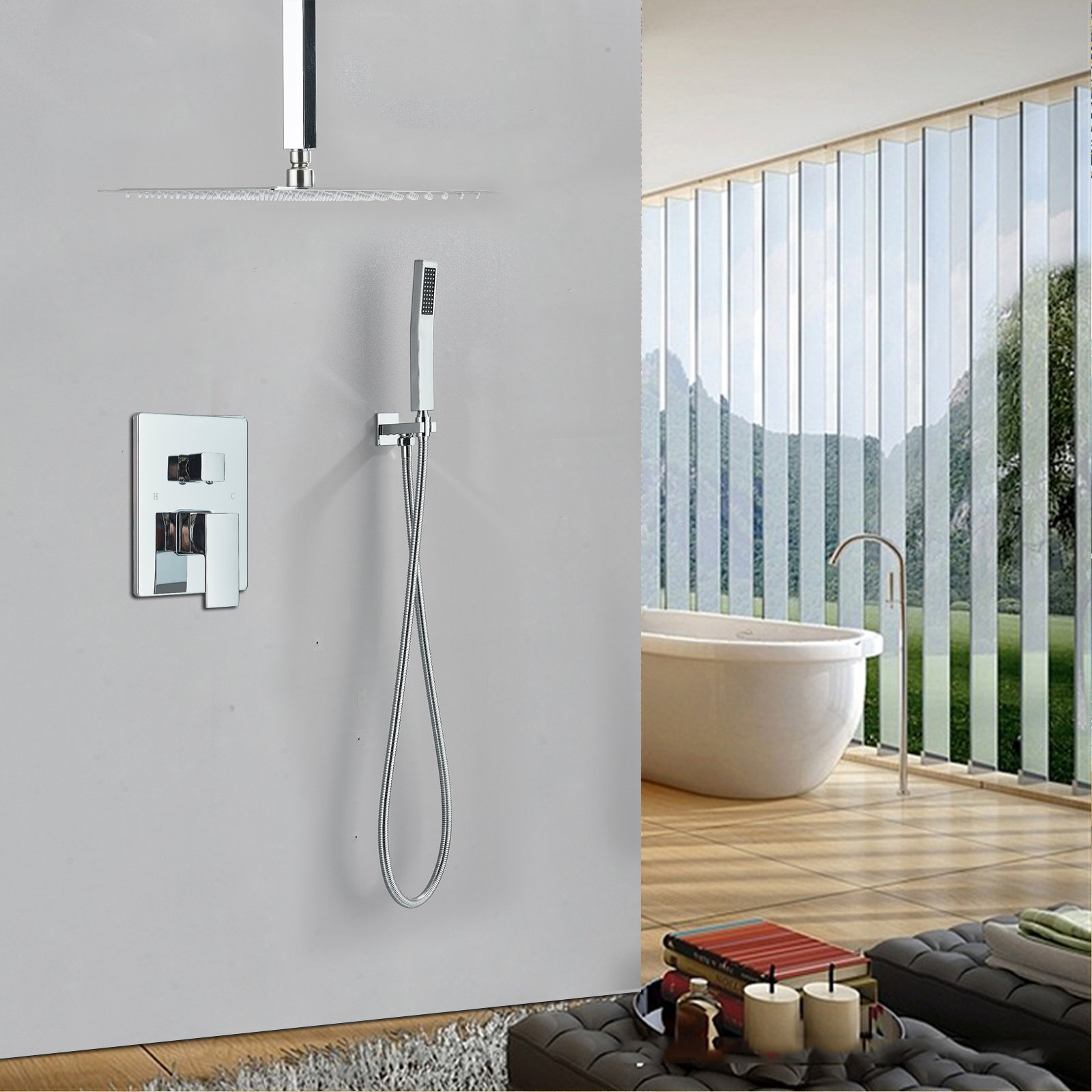 AlenArtWater Complete Shower Faucet with Rough-in Valve | Wayfair