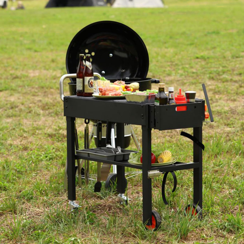 KIKLOG Portable Outdoor Grill Table Griddle Stand Cart | Wayfair