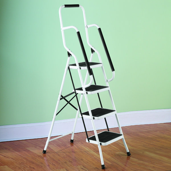 Symple Stuff Didi 20.87" 4 - Step Steel Folding Step Ladder | Wayfair