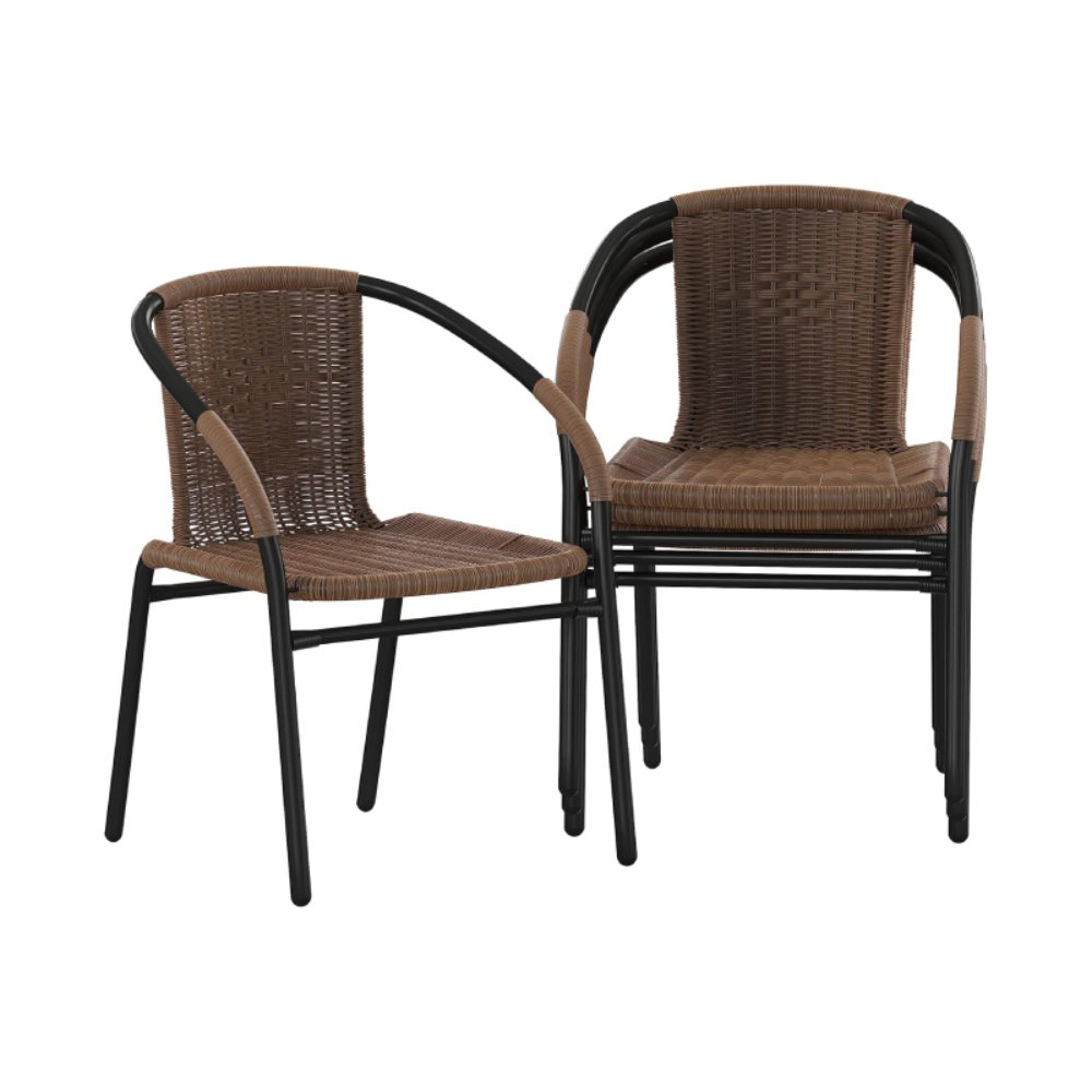 Zeki Shoggy Steel Stackable Nesting Chair ( Set of 4 ) | Wayfair