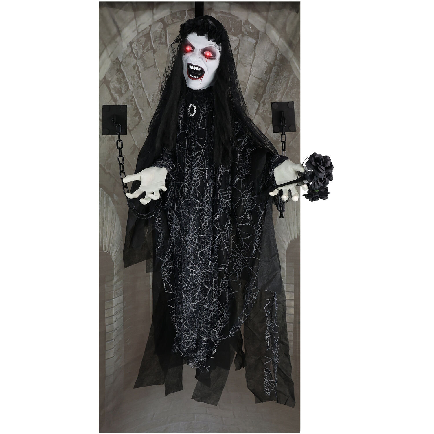 Haunted Hill Farm Cursed Wedding Haunted Hill Farm 4.3 Ft. Scary Demon ...