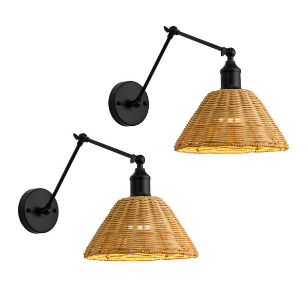 Bay Isle Home Rattan Wall Light & Reviews - Wayfair Canada