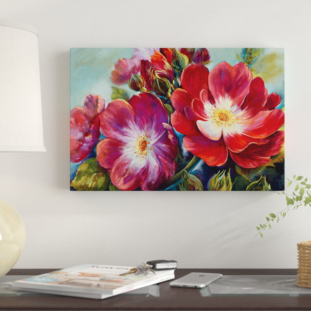 East Urban Home 'Greeting Rose from National Rose Collection' Print on ...