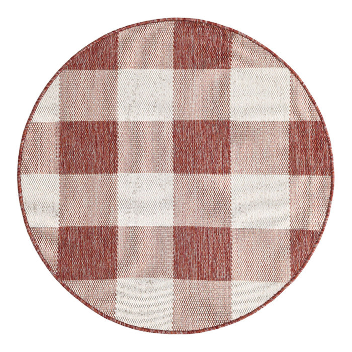 Gracie Oaks Tatasha Gingham Rug & Reviews | Wayfair