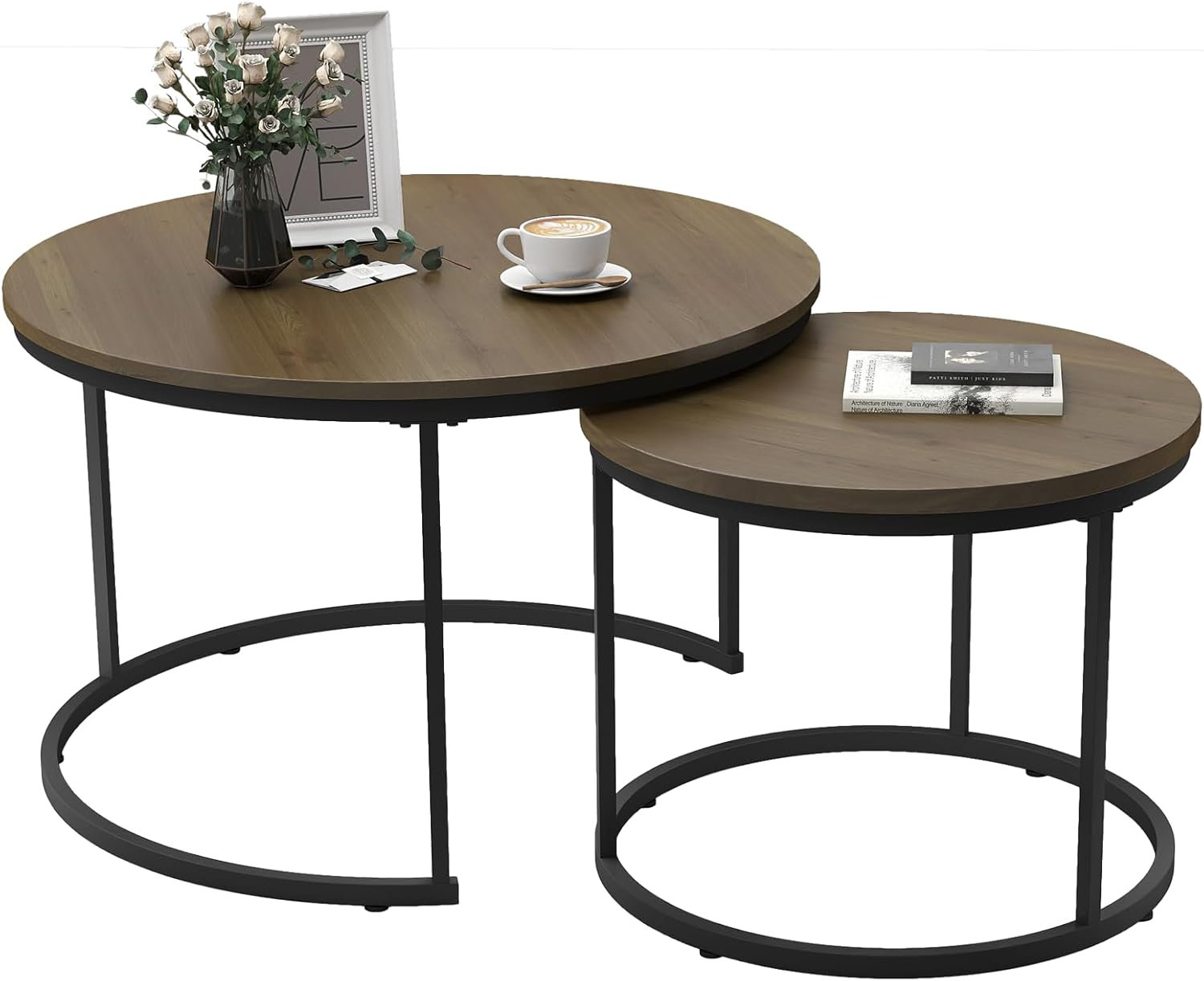 Wrought Studio™ Nesting Coffee Table Set Of 2, 27.6” Small Coffee Table ...