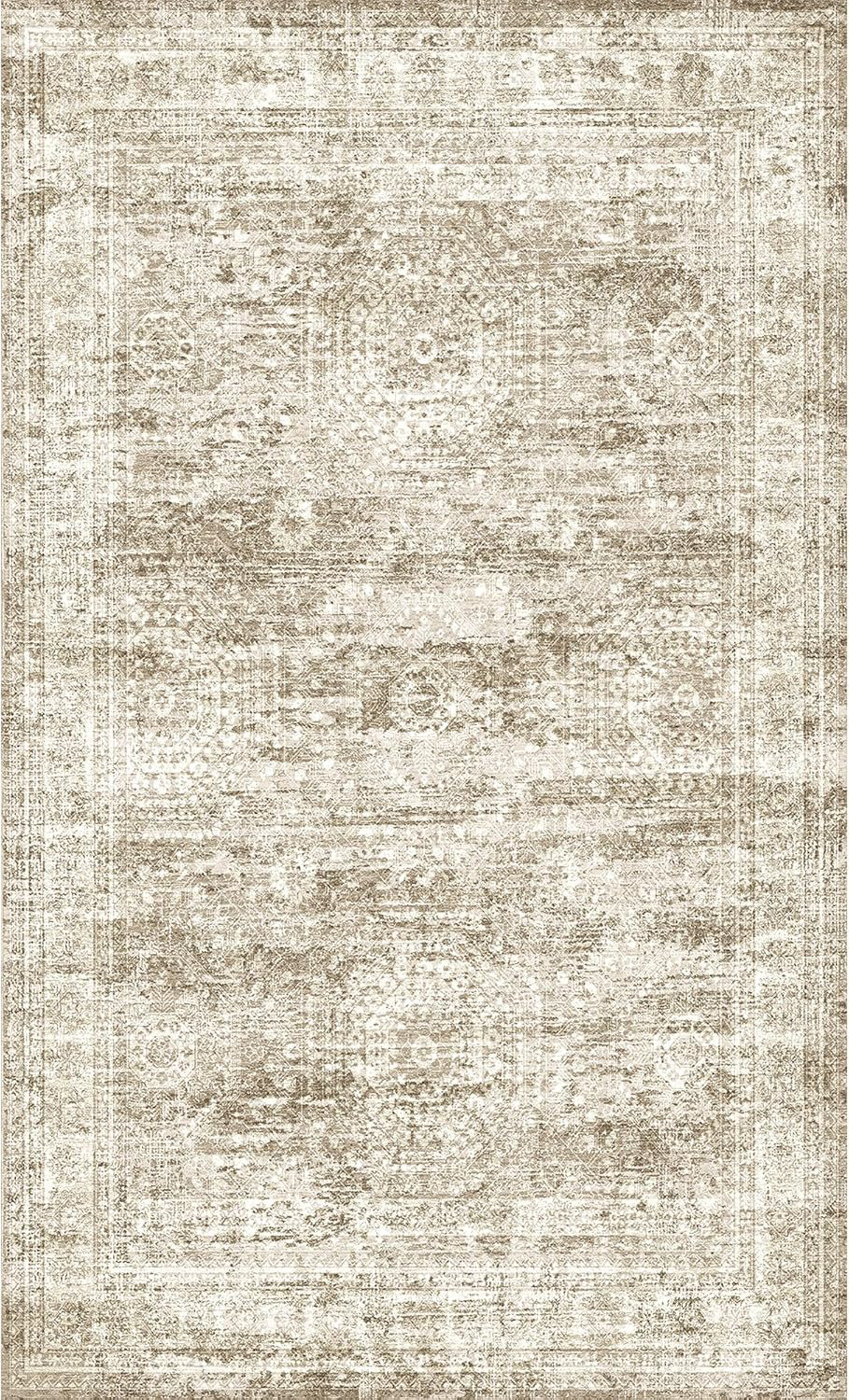Dakota Fields Vintage Distressed Non Slip Washable Runner Rug(2'6X8 ...
