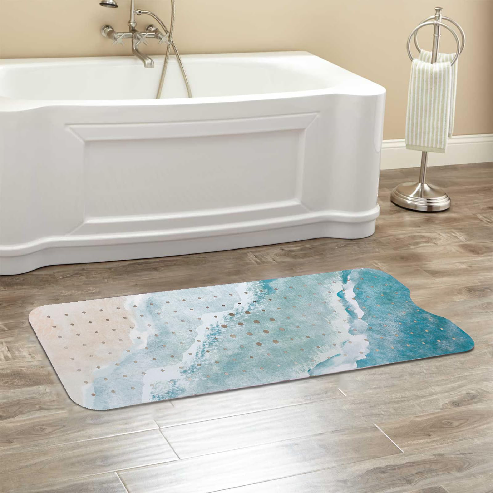 Rosecliff Heights Beach Bathtub Mat Non Slip, Bath Mat For Tub Rubber ...