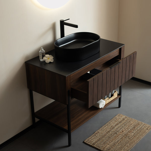 17 Stories Josceline 36" Bathroom Vanity With Sink, Freestanding ...