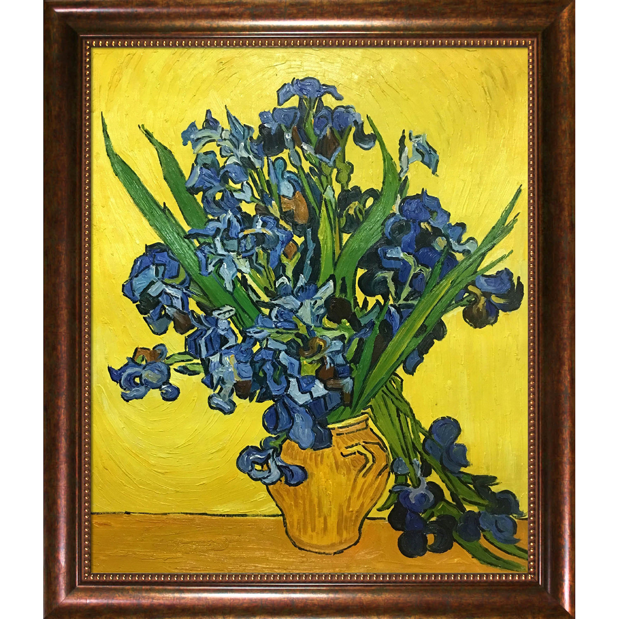 Wildon Home® 'Irises in A Vase' by Vincent Van Gogh - Picture Frame ...