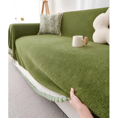 ACHERNAR LLC Box Cushion Sofa Slipcover | Wayfair