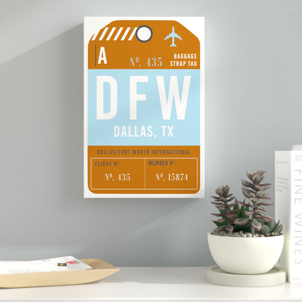 Ebern Designs Dallas Luggage Tag - Textual Art Print - Wayfair Canada