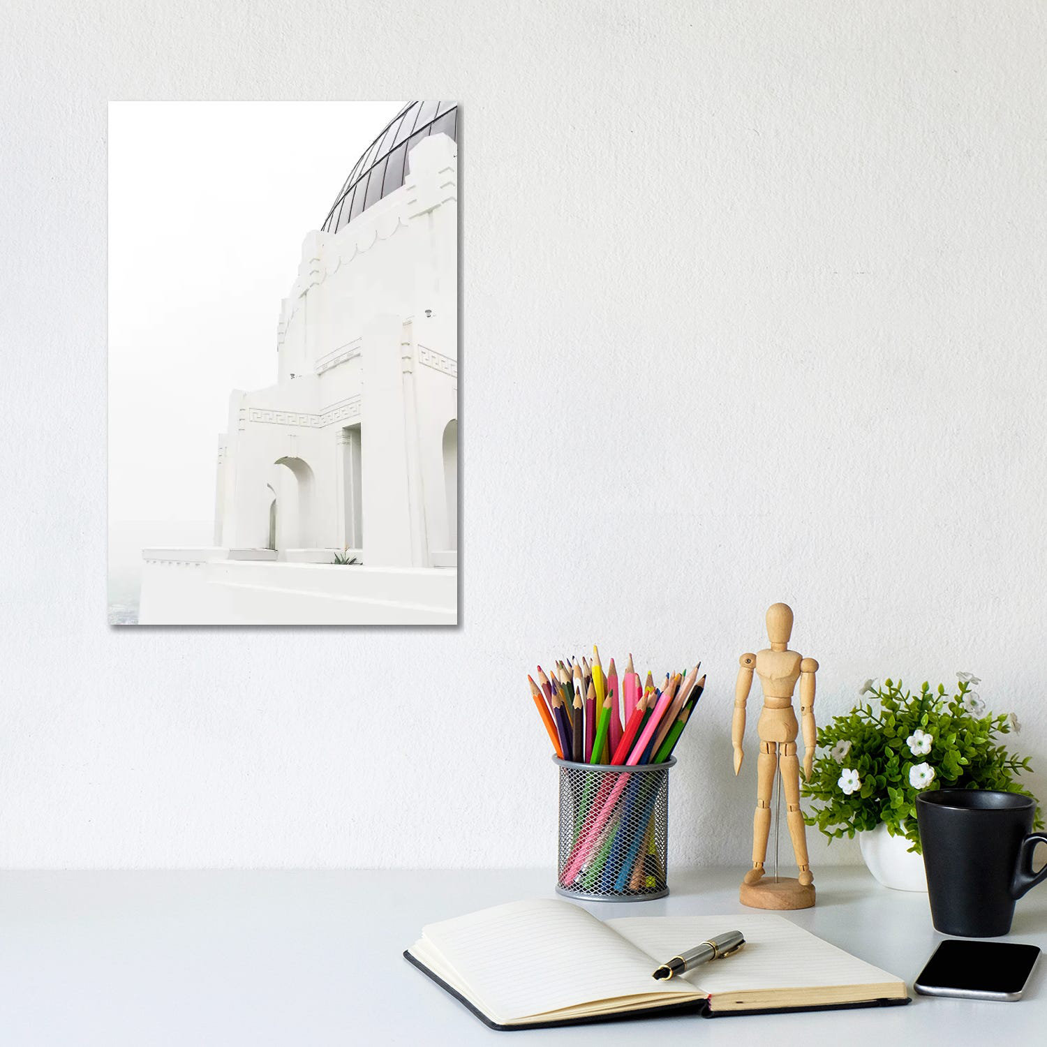 East Urban Home Griffith Observatory by Bethany Young - Wrapped Canvas ...