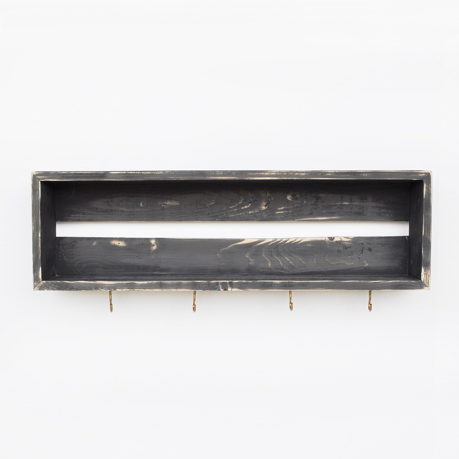 East Urban Home Volney 2 Piece Solid Wood Accent Shelf with Adjustable ...