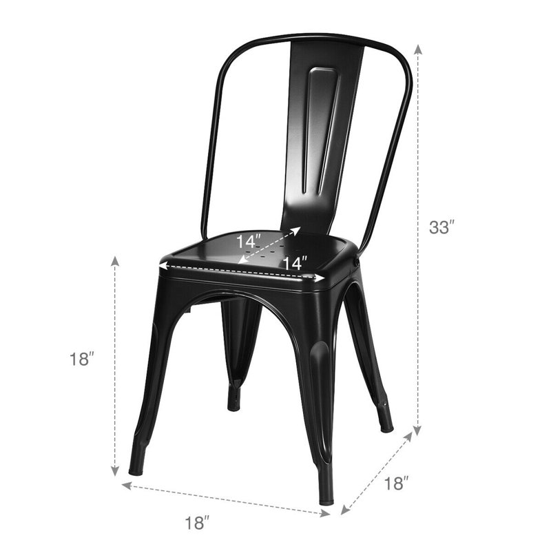 Williston Forge Reece Stacking Side Chair & Reviews | Wayfair