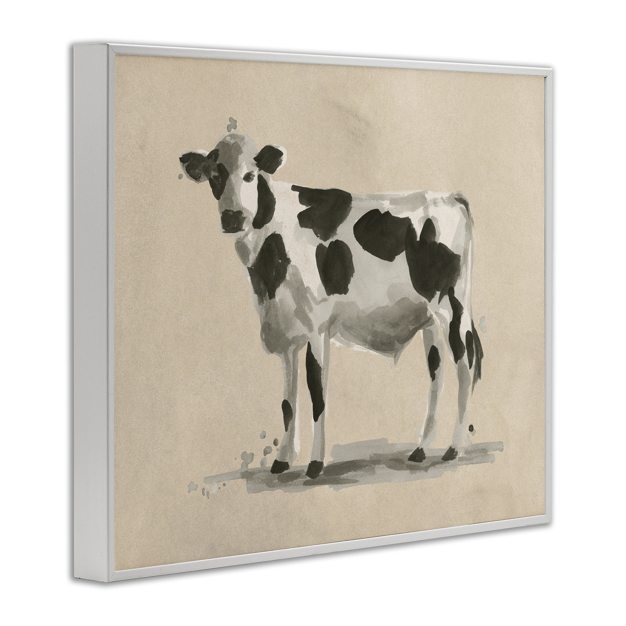 Ophelia & Co. Minimal Cow Painting Framed Giclee Art by June Erica Vess ...