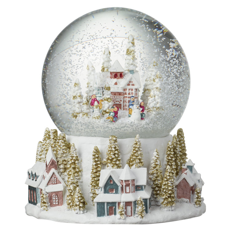 The Seasonal Aisle Snowy Townscape Snow Globe & Reviews | Wayfair.co.uk