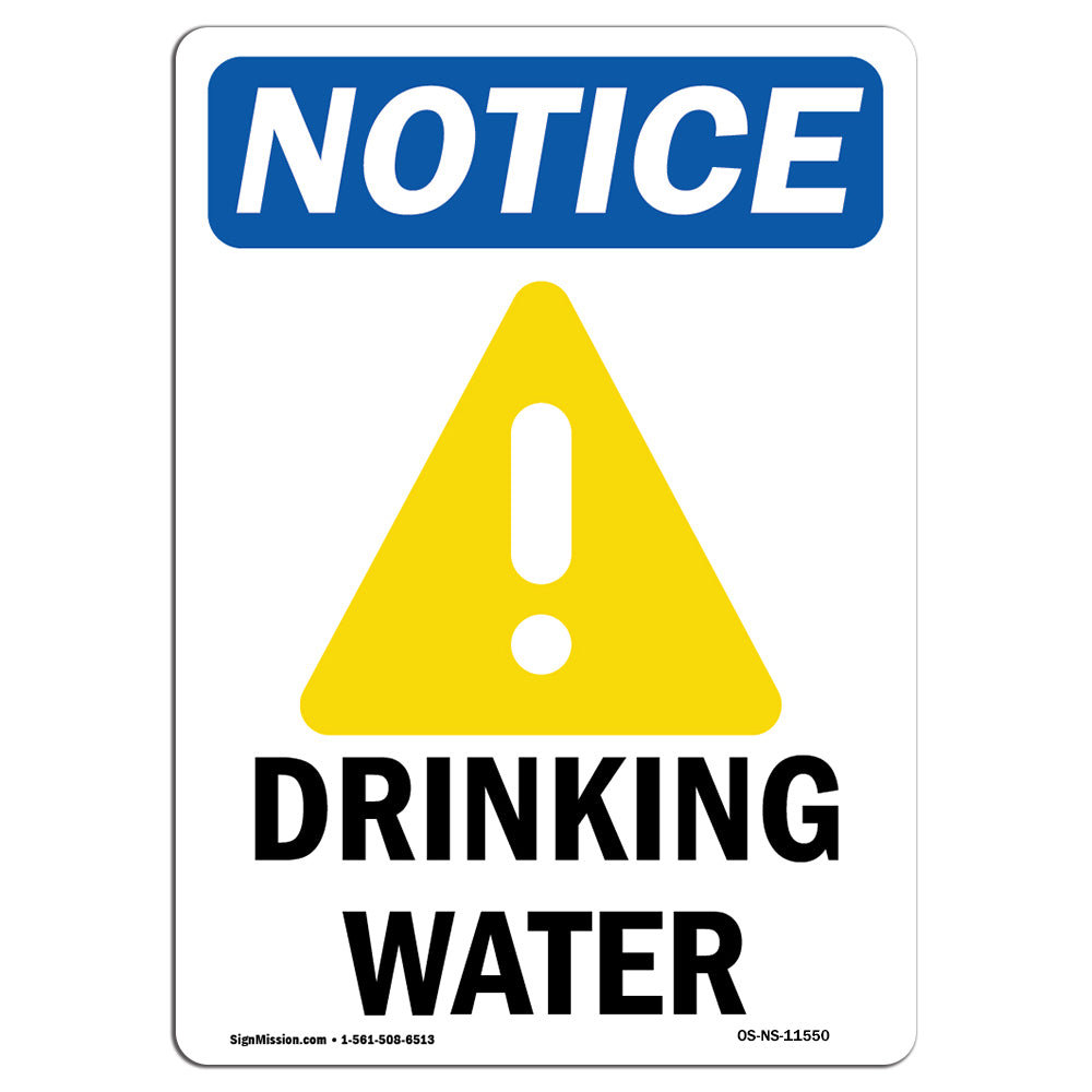 SignMission Signe de l'eau potable avec symbole - Wayfair Canada