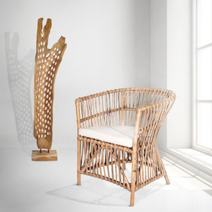 Ibolili Reclaimed Merak Teak Floor Art Stand Sculpture & Reviews | Wayfair