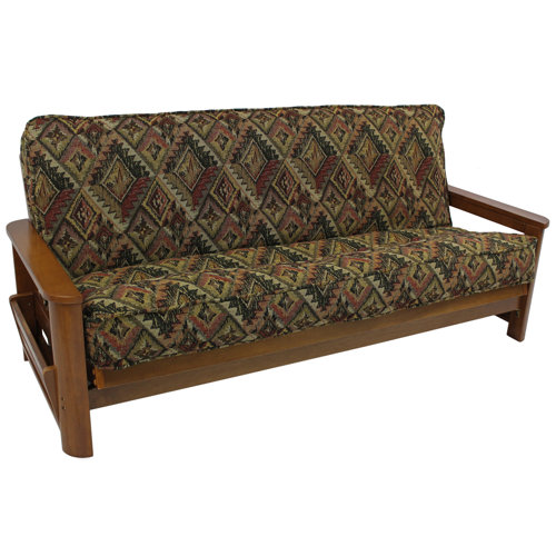 Union Rustic Box Cushion Futon Slipcover & Reviews | Wayfair