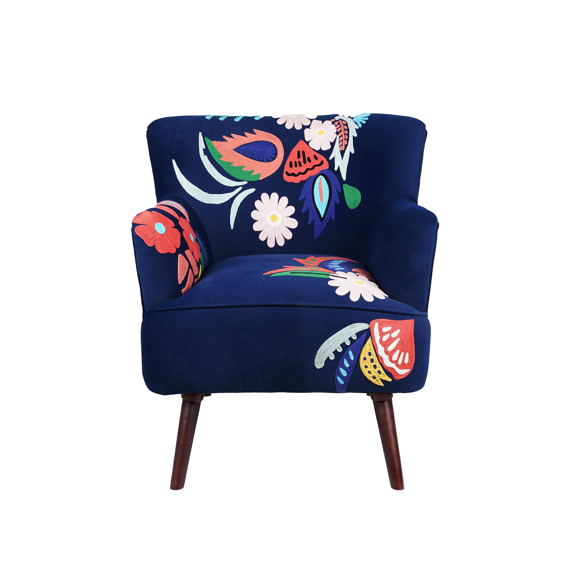 Corrigan Studio® Obara Transitional Embroidered Floral Handmade Accent ...