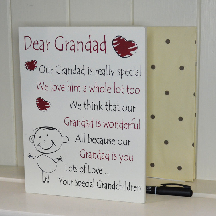 Happy Larry Sheena Words And Text Letter Block | Wayfair.co.uk