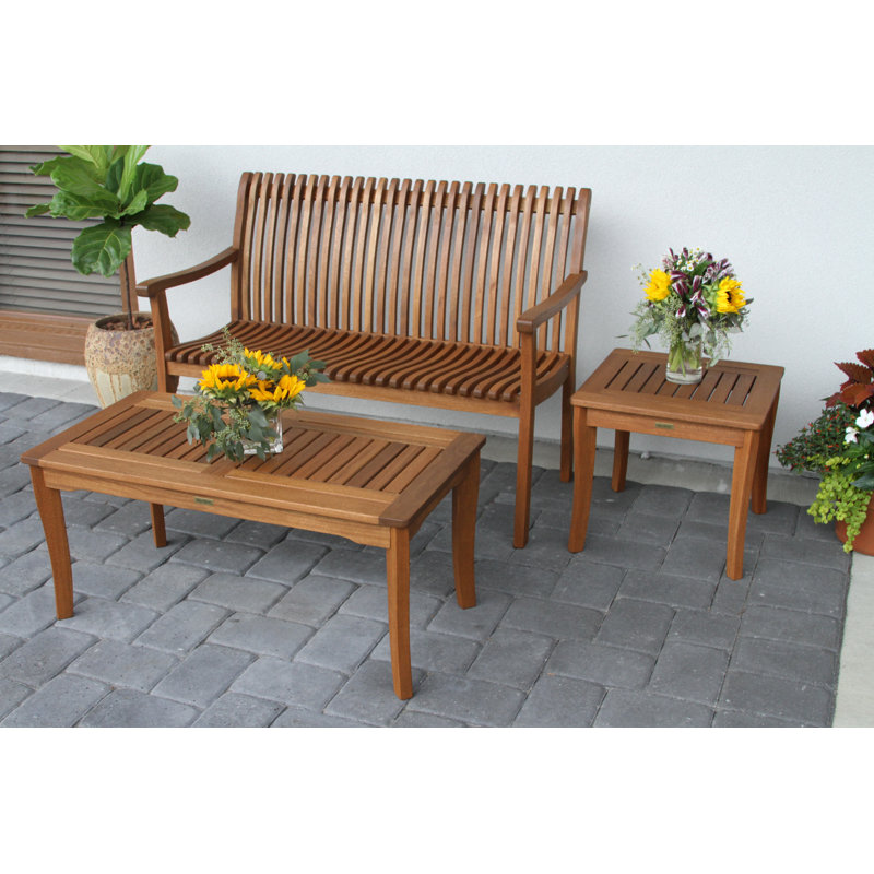 Birch Lane™ Akiva Eucalyptus Outdoor Side Table & Reviews | Wayfair