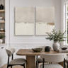 IDEA4WALL Minimal Landscape "Beige Tan Grunge Abstract Modern Artwork ...