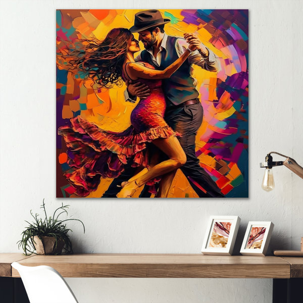 Red Barrel Studio® Salsa Dancers On Metal Print - Wayfair Canada