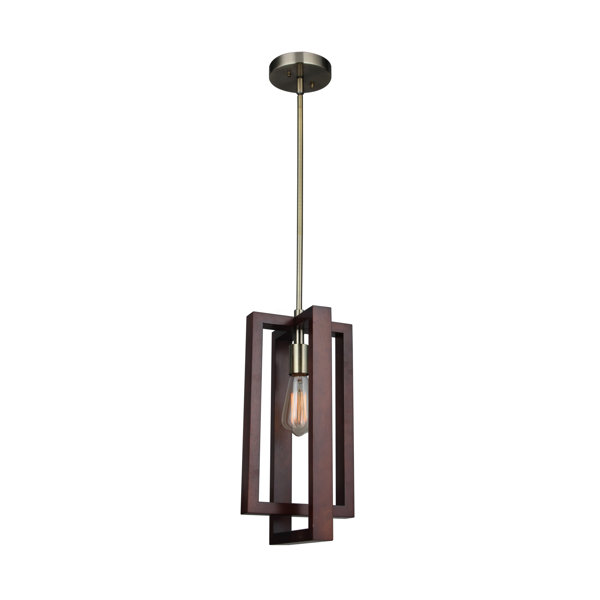 Corrigan Studio® Erick 1 - Light Single Rectangle Pendant | Wayfair