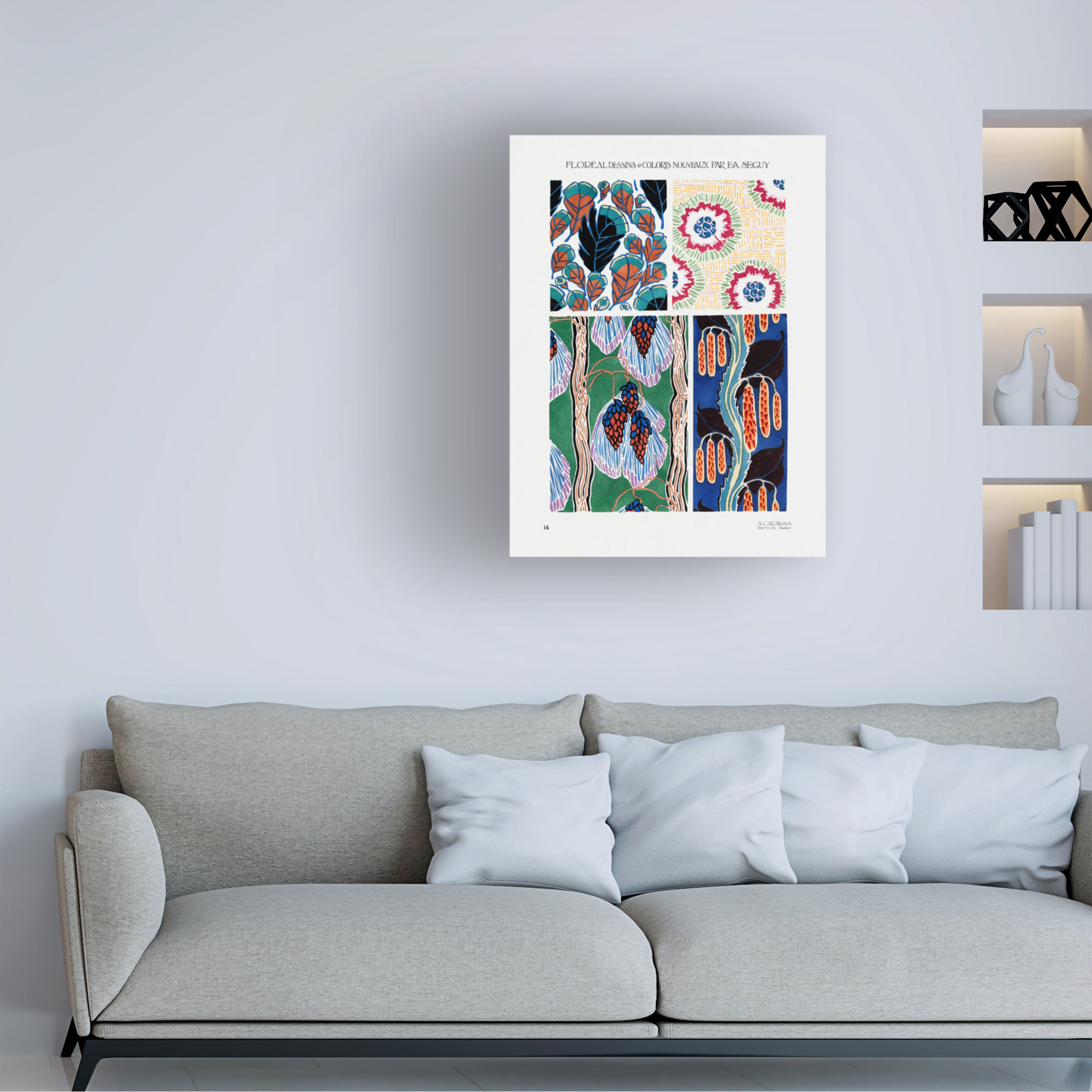 Winston Porter Patterns 14 On Canvas by Pictufy Print | Wayfair