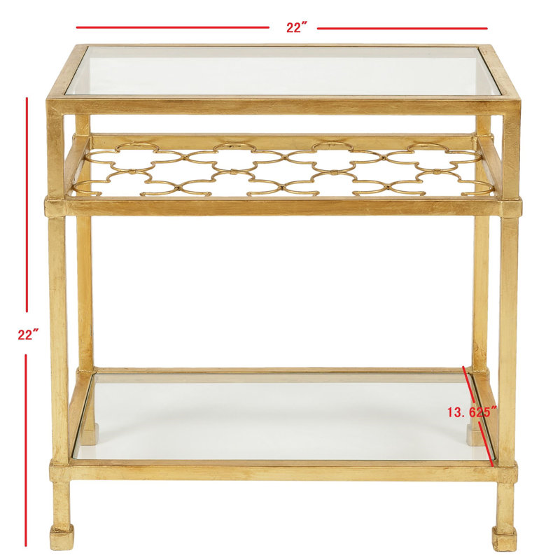 Etta Avenue™ Genevieve Glass End Table & Reviews | Wayfair