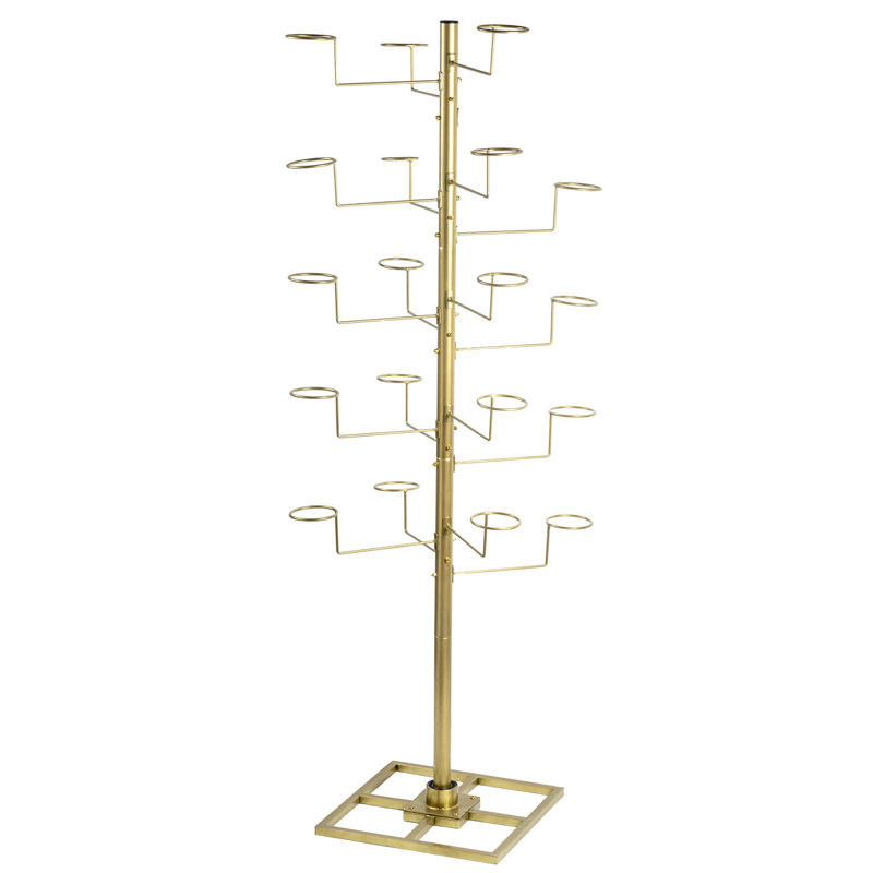 Everly Quinn Free Standing Hat Coat Tree Rack | Wayfair