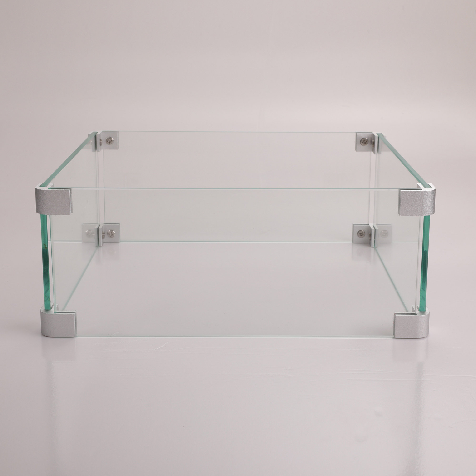 Home Decor Rectangle-Fire Pit Guard for Fir Pit Table 5.5'' H Propane ...