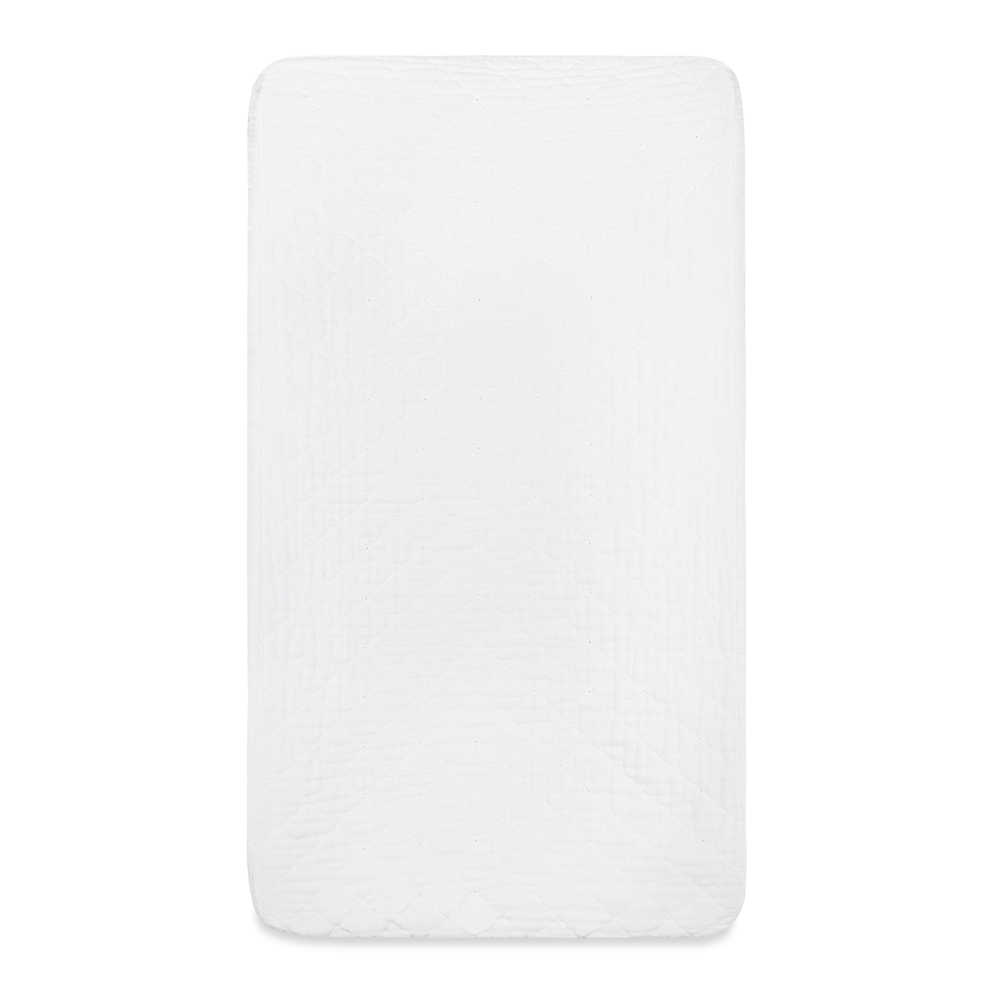 babyletto Plain White Quilted Muslin Changing Pad Cover | Wayfair