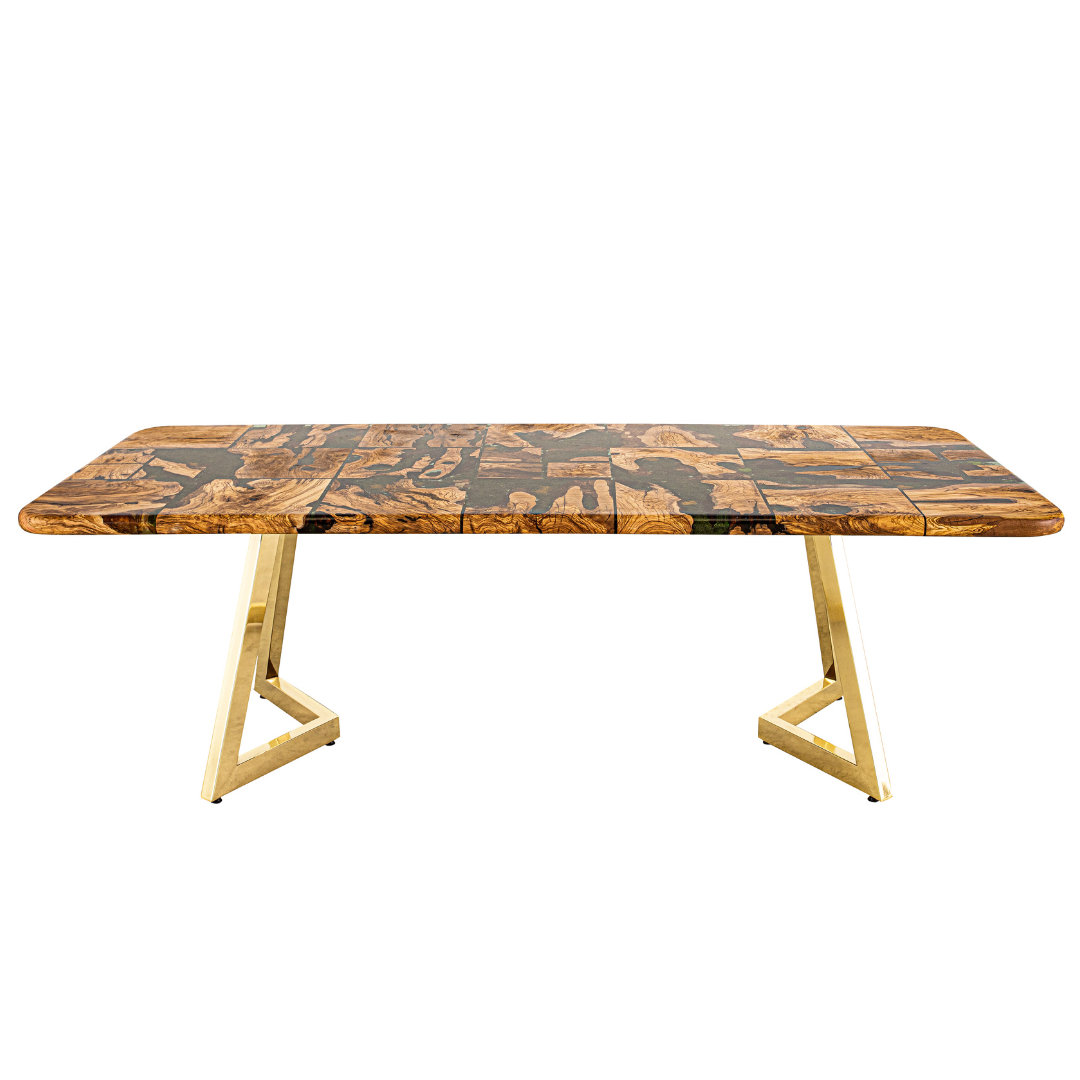 Loft Home Design Forest Epoxy Dining Table | Wayfair