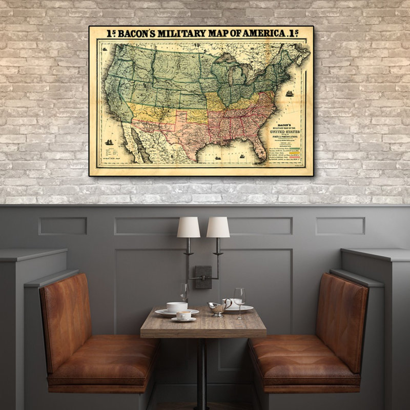 Trinx 16" X 24" Vintage 1862 Civil War Map Wall Art | Wayfair