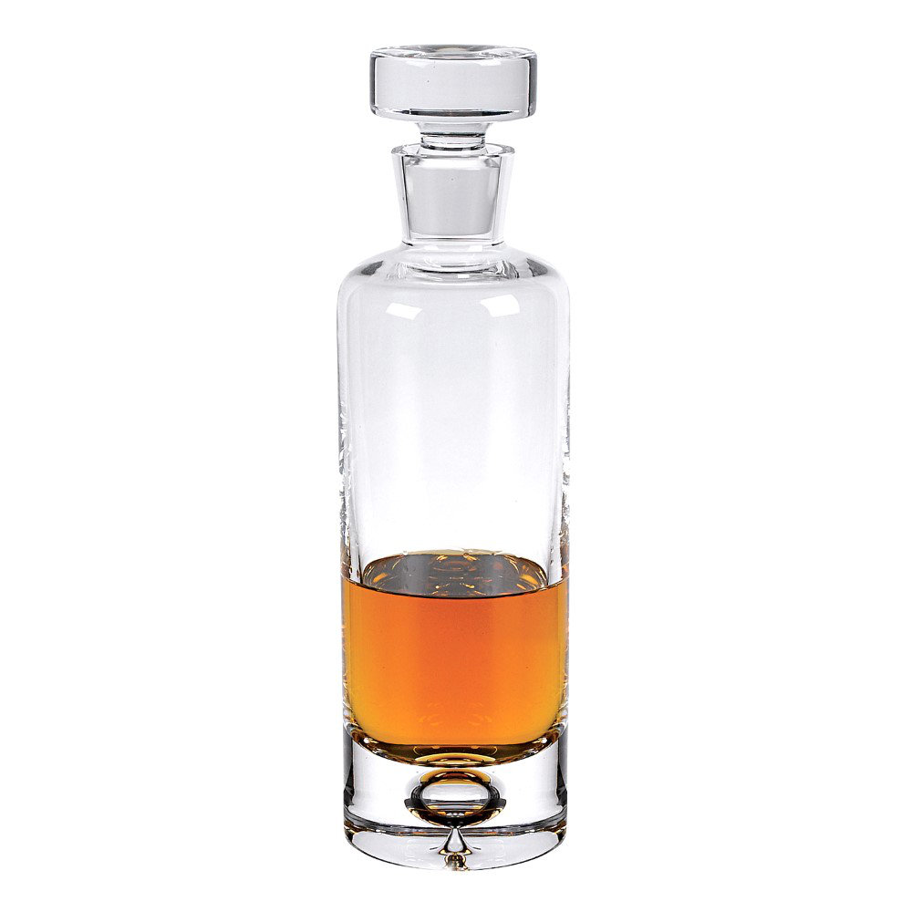 Latitude Run® Mouth Blown European Crystal Round Decanter 28 Oz | Wayfair