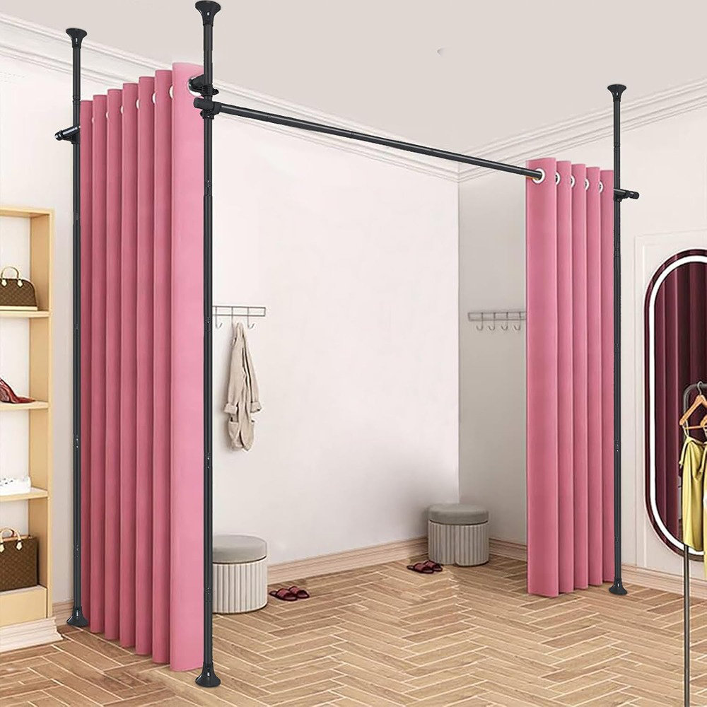 Symple Stuff Room Divider, No Drilling Floor To Ceiling Room Divider ...