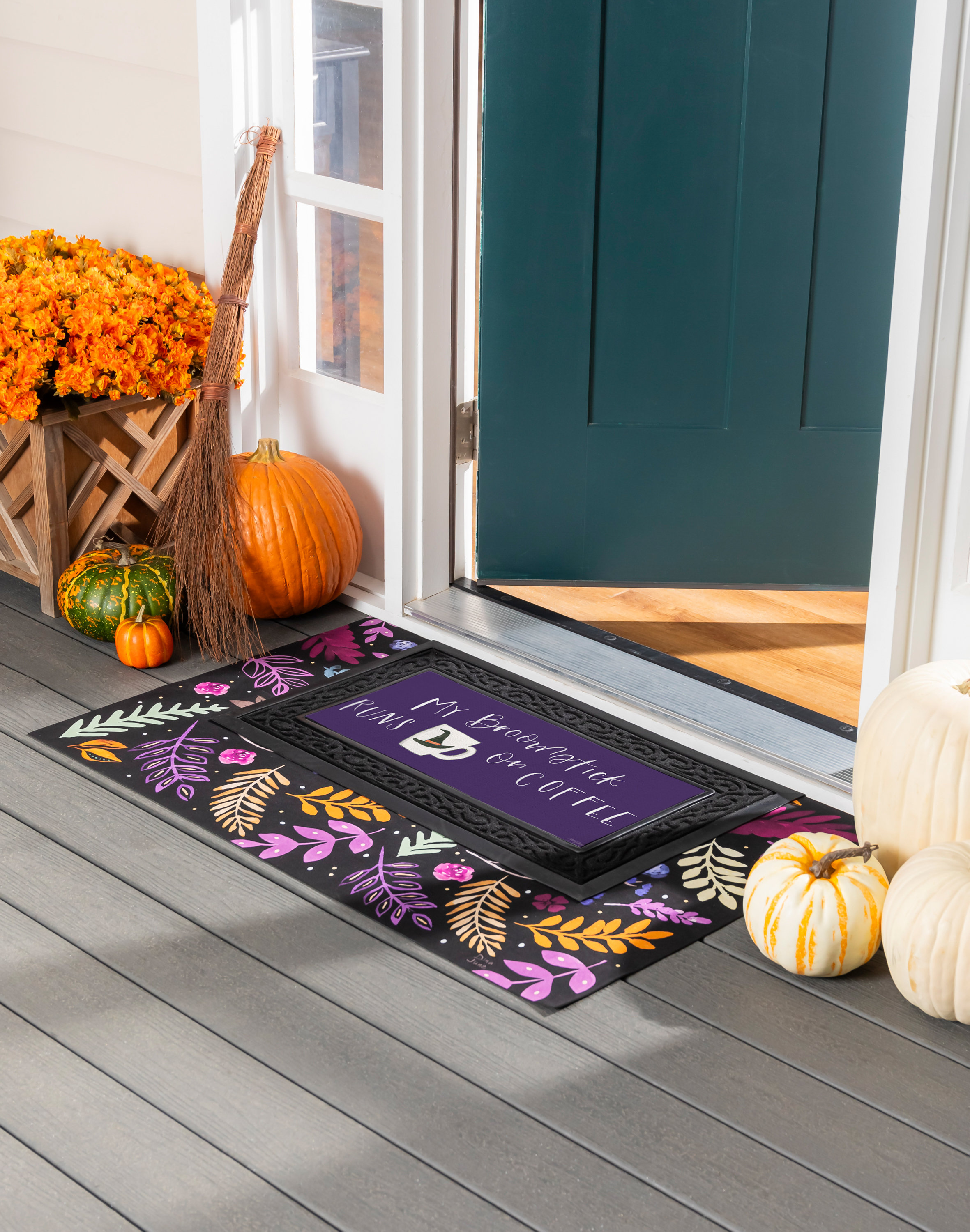 The Holiday Aisle® Leitch Spooky Season My Broomstick Runs on Coffee ...