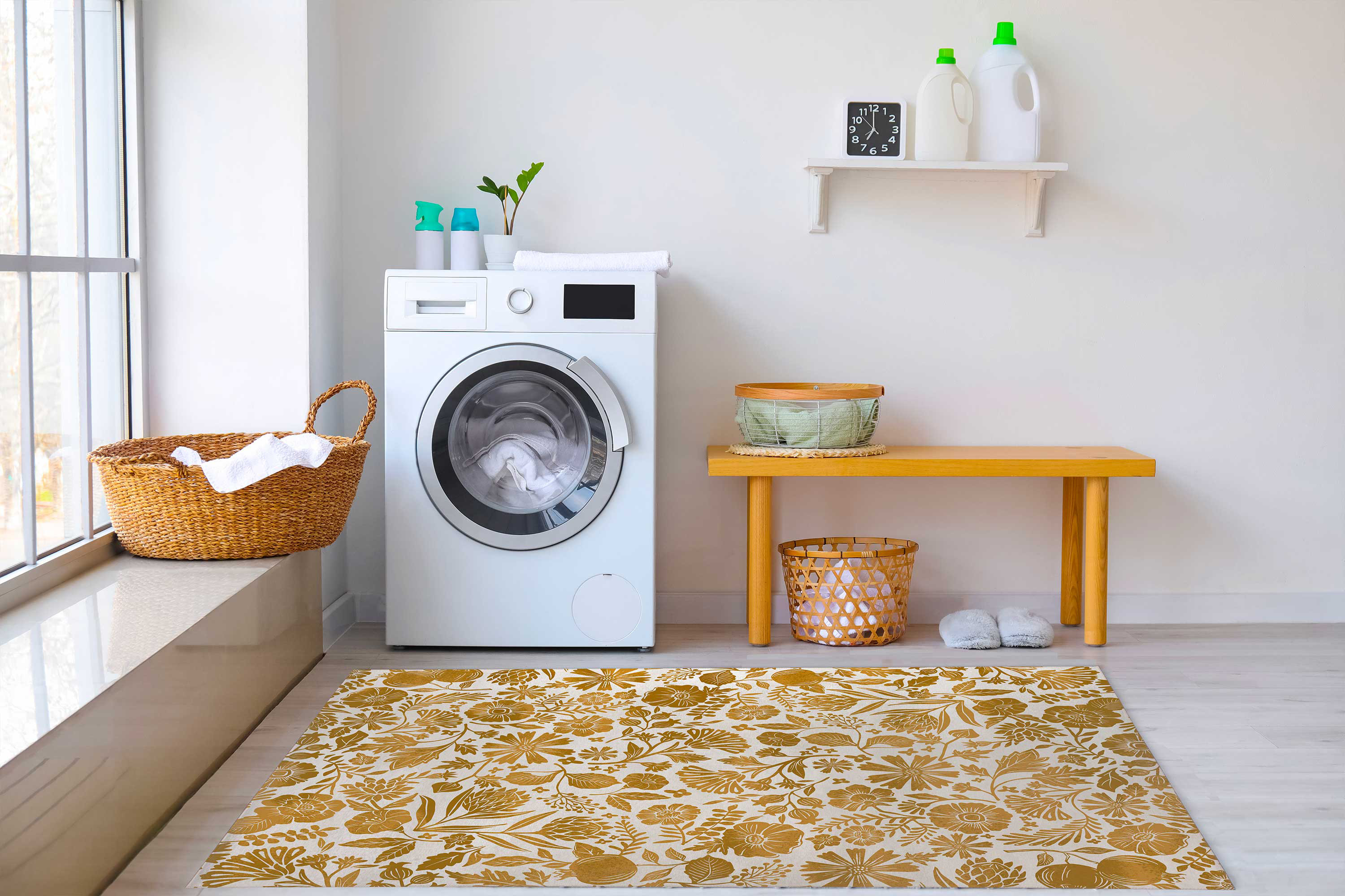 Red Barrel Studio® Craner Laundry Mat with Non-Slip Backing | Wayfair