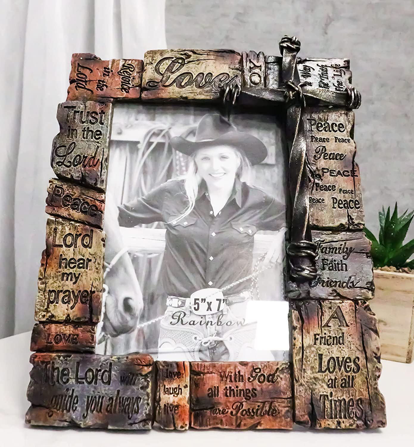 Trinx Rustic Western Christian Holy Bible Scripture Words Of ...