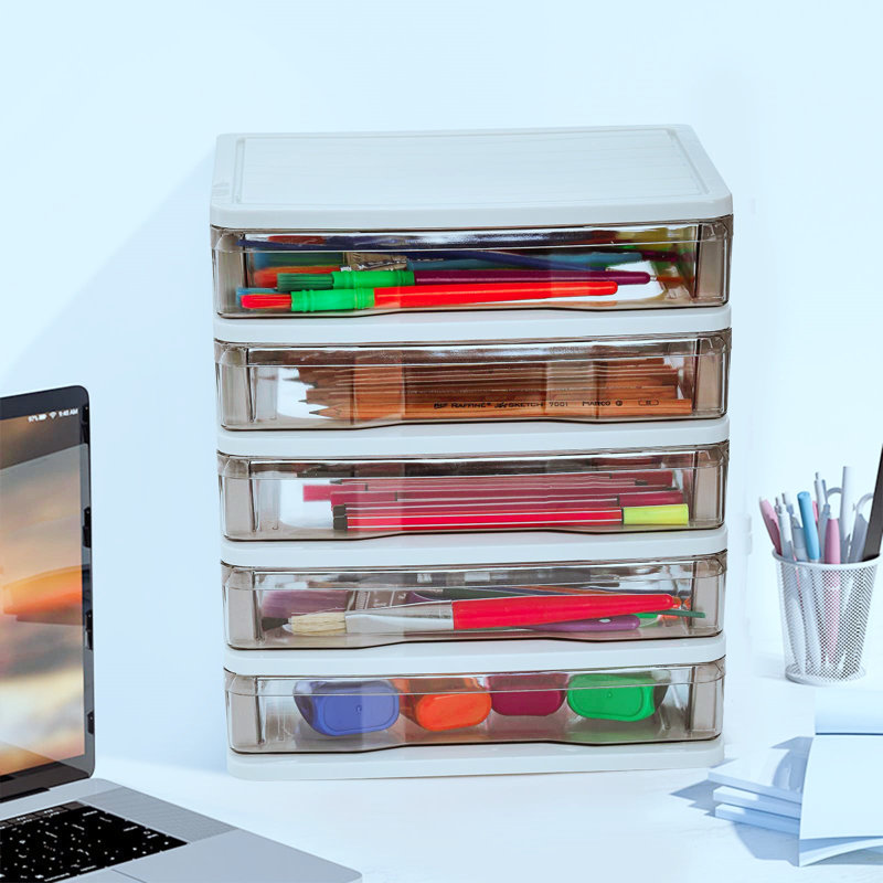 Rebrilliant Plastic Organizer, Storage Bin Container with Drawers for ...