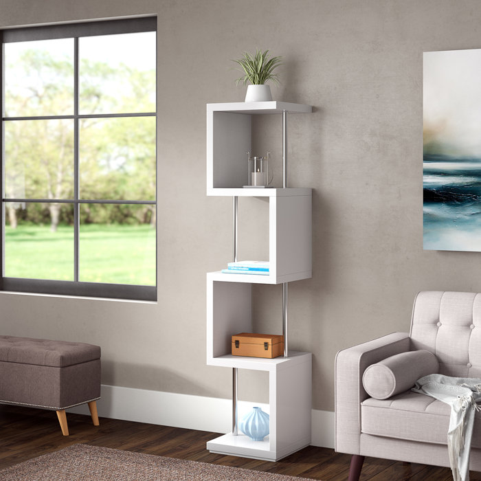 Mercury Row® Siegfried Geometric Bookcase & Reviews | Wayfair