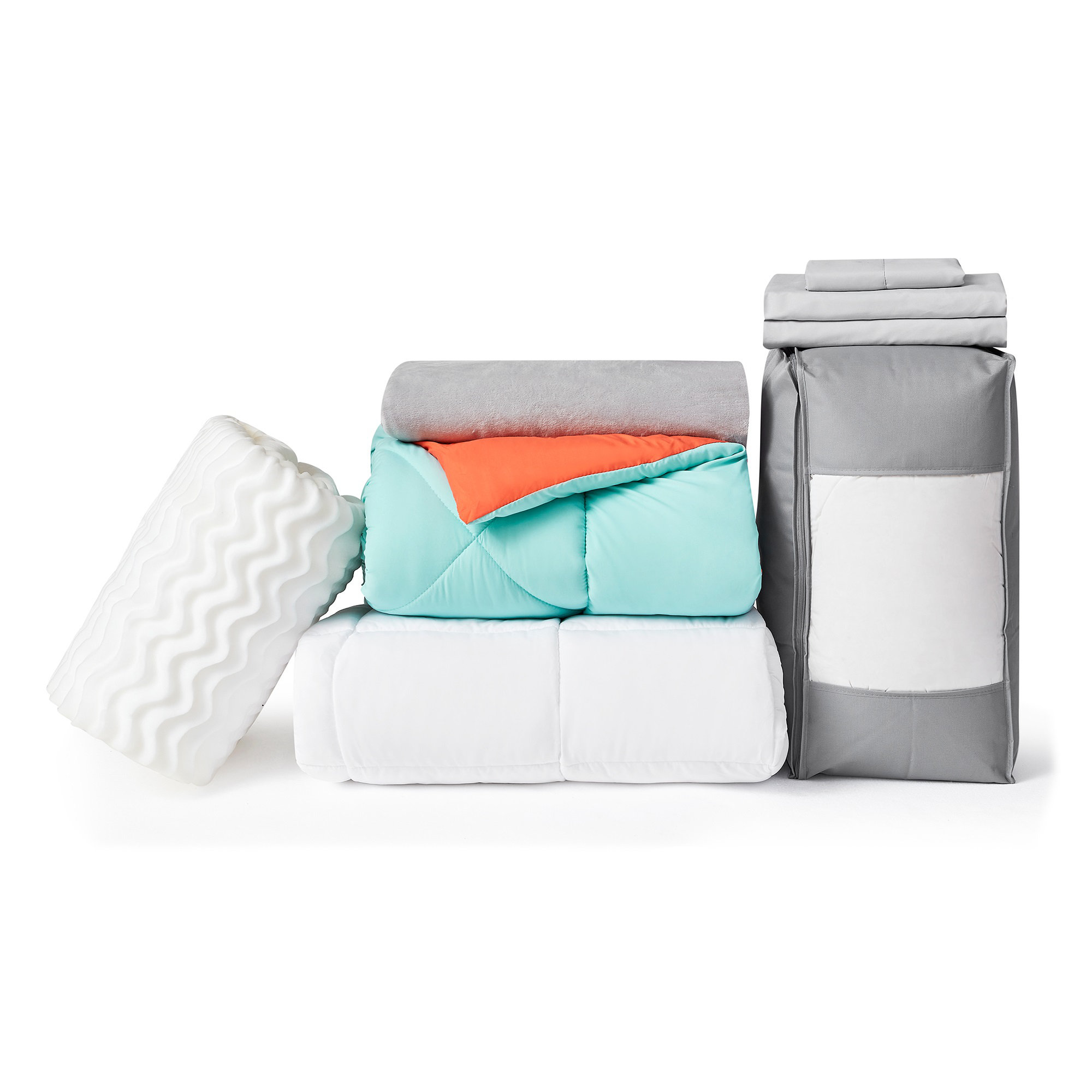 DormCo Dorm Packages Twin XL College Bedding Basic Necessities Kit ...